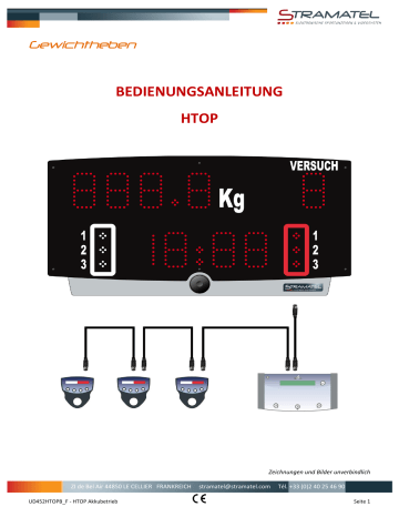 Stramatel Anzeigetafel "H-TOP" Bedienungsanleitung | Manualzz