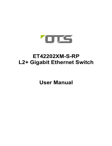 OT Systems ET42202XM-S-RP Optical Switch User Manual | Manualzz