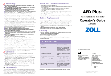 Zoll AED Plus Manual | Manualzz