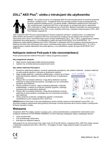 ZOLL aed plus Instrukcja obsługi | Manualzz