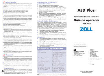 ZOLL aed plus Guia de usuario | Manualzz