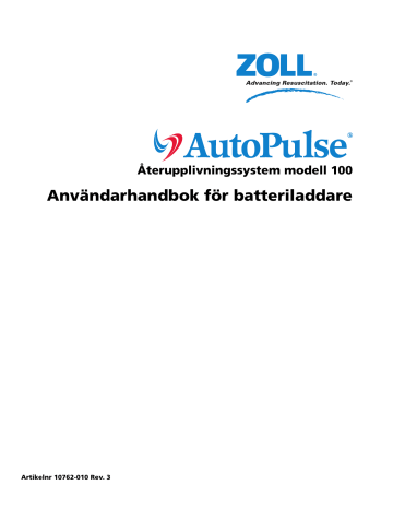 ZOLL AutoPulse Resuscitation System Användarguide | Manualzz
