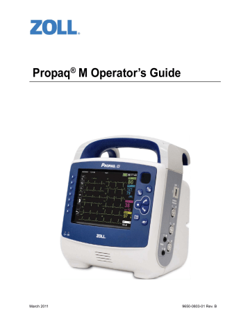 Zoll Propaq M Operator's Guide | Manualzz