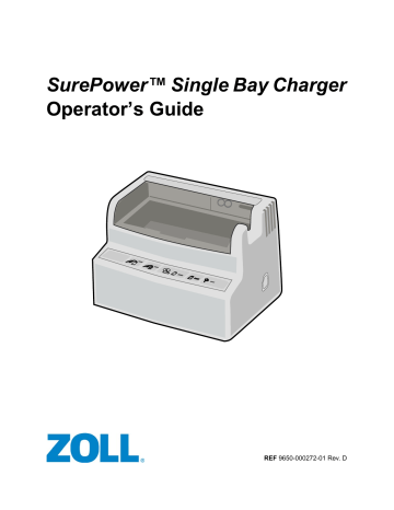 Zoll SurePower Defibrillator Battery System Guide | Manualzz