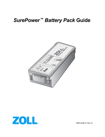 Zoll SurePower Defibrillator Battery System Guide | Manualzz