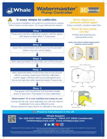 Whale Watermaster IC Quick guide | Manualzz
