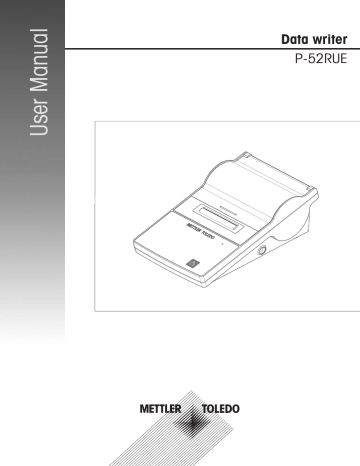 Mettler Toledo P-52RUE User Manual | Manualzz