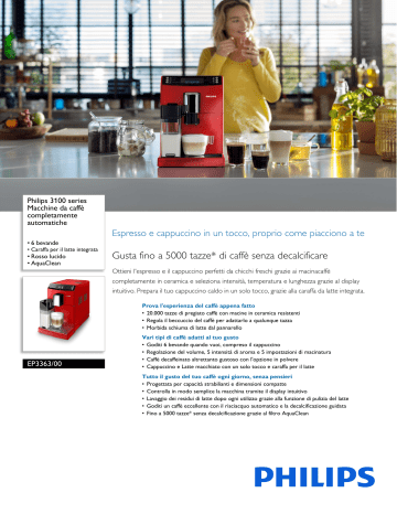 Philips EP3363/00 3100 series Macchine da caffè completamente ...