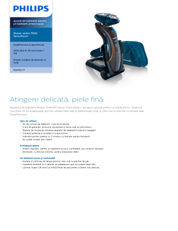 Philips RQ1160/17 Shaver series 7000 SensoTouch aparat de bărbierit ...
