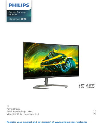 Philips 32M1C5500VL/00 Curved Gaming Monitor Quad HD -pelinäyttö ...