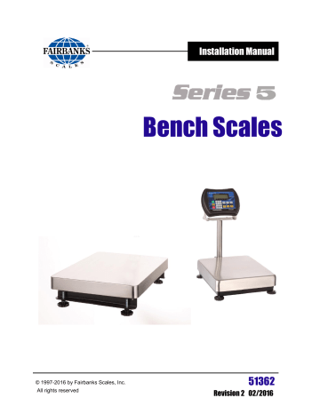 Fairbanks Scales Series 5 Installation Manual | Manualzz