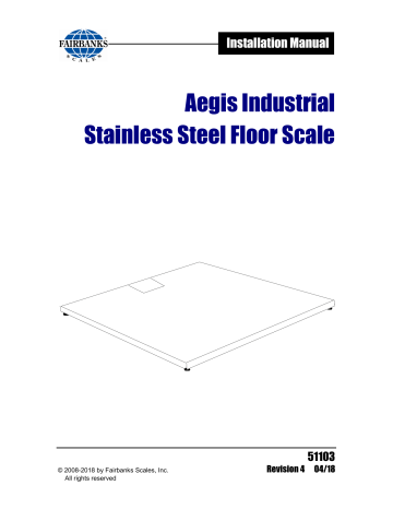 Fairbanks Scales Aegis Lift Deck Installation Manual | Manualzz