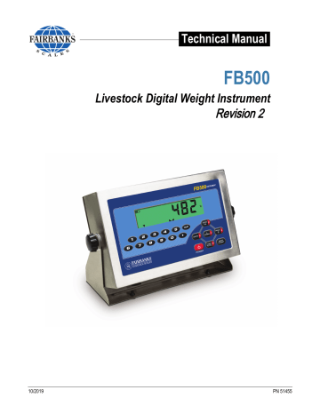 Fairbanks Scales FB500 Operators Manual | Manualzz