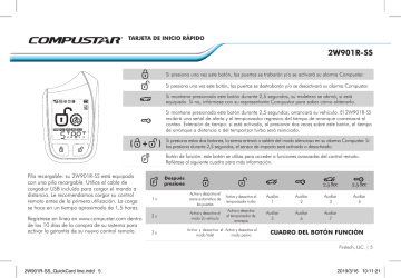 CompuSTAR RF-2W901-SS / 2W901R-SS Manual de usuario | Manualzz