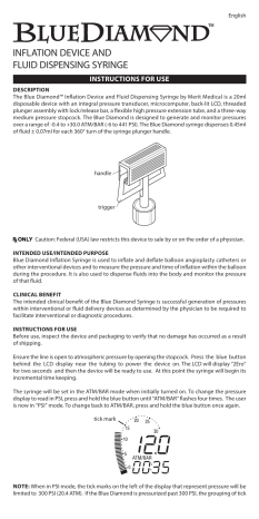 Merit Medical Blue Diamond Inflation Device and Fluid Dispensing ...