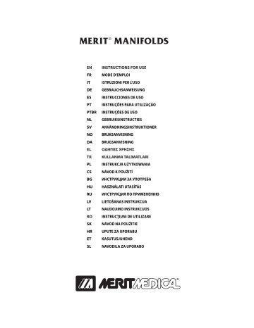 Merit Medical Manifold Istruzioni per l'uso | Manualzz