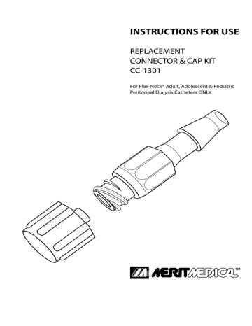 Merit Medical Plastic Connector and Cap Instructions for Use | Manualzz