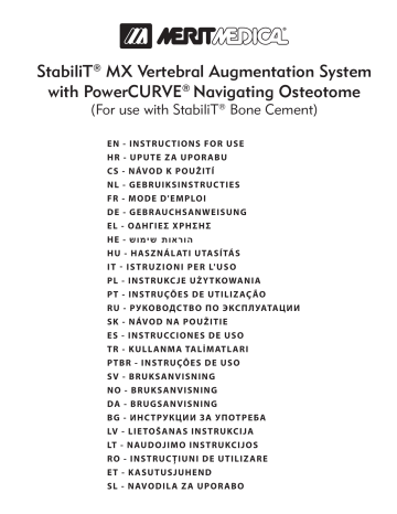 Merit Medical StabiliT MX VAS Powercurve Mode d'emploi | Manualzz