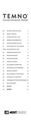 Merit Medical Temno Coaxial Introducer Needle. Mode d'emploi | Manualzz