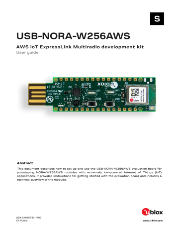 u-blox USB-NORA-W2 User Guide | Manualzz