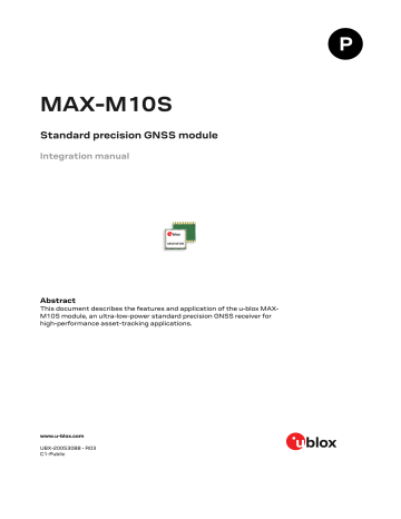 u-blox MAX-M10S Integration Manual | Manualzz