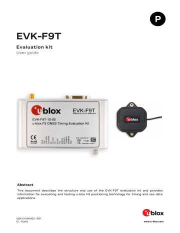 u-blox EVK-F9T User Guide | Manualzz