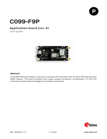 u-blox C099-F9P User Guide | Manualzz