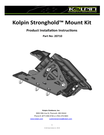 Kolpin 20710 Stronghold® Autolatch Mount Owner's Manual | Manualzz