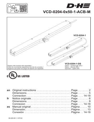 D+H VCD-0204-1-ACB Chain drive VCD Instruction | Manualzz