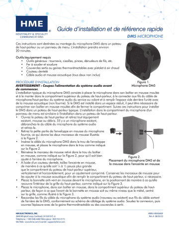 HME NEXEO|HDX DM5 Microphone Manuel utilisateur | Manualzz