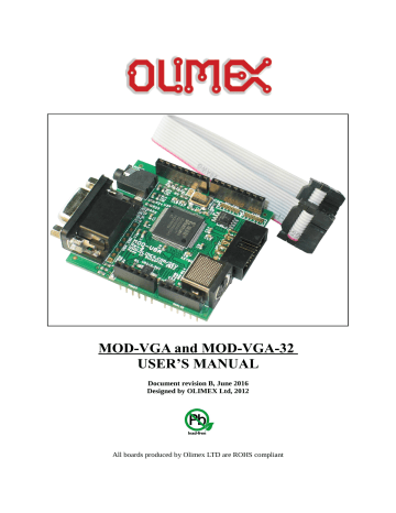 Olimex MOD-VGA-32MB User Manual | Manualzz