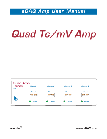 eDAQ Quad Tc/mV User Manual | Manualzz