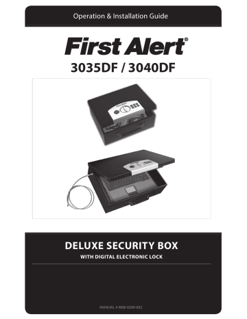 First Alert 3035DF, 3040DF Operations & Installation Manual | Manualzz