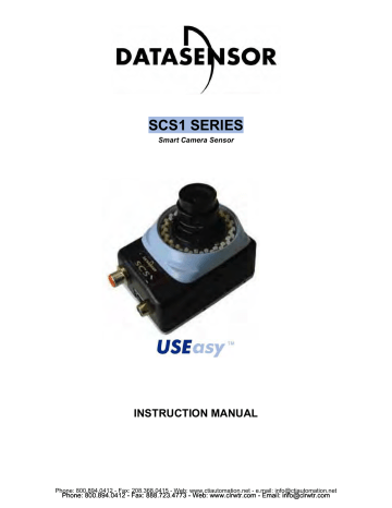 Datasensor SCS1 Series Instruction Manual | Manualzz