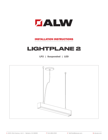 ALW LIGHTPLANE 2 Installation Instructions Manual | Manualzz