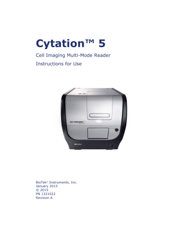 Biotek Cytation 5 Instructions For Use Manual | Manualzz