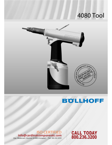 Bollhoff 4080 Tool User Manual | Manualzz