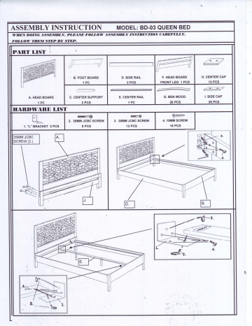 Baxton Studio Sakuro BD-03 Assembly Instruction | Manualzz