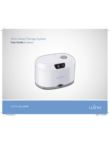 Apnicure Winx User Manual | Manualzz