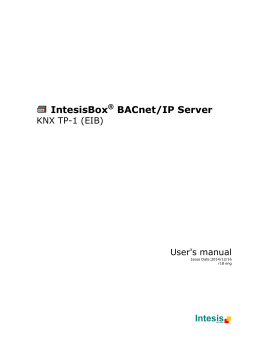 Intesis IBOX-BAC-KNX - User manual, Installation manual