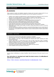 Intesis IBOX-BAC-LON - User manual, Installation manual