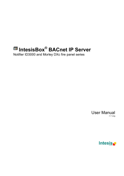 Intesis IBOX-BAC-NID3000 - User manual, Installation manual