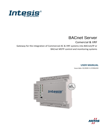 Intesis INBACACA004I000 Bosch Commercial & VRF systems to BACnet IP ...