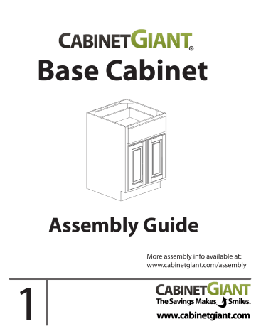 CabinetGiant Base Cabinet Assembly Manual | Manualzz