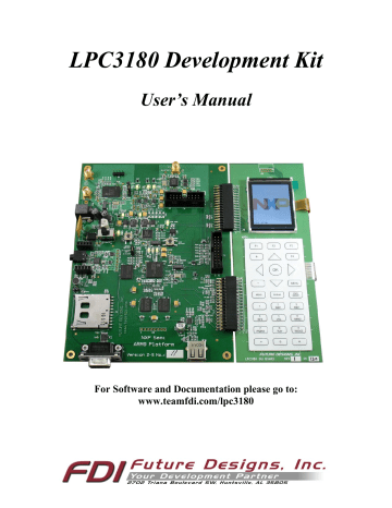 FDI LPC3180 User Manual | Manualzz