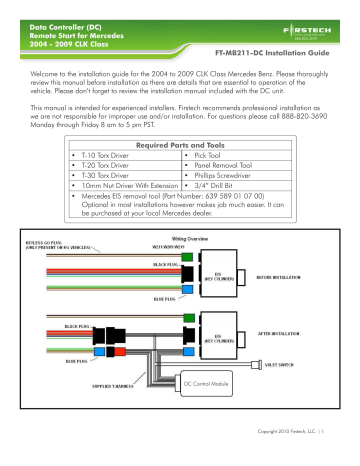 Firstech FT-MB211-DC Installation Manual | Manualzz