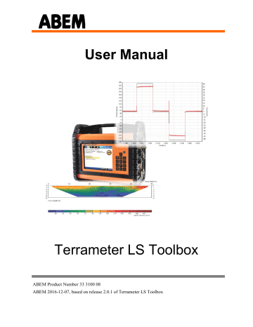 abem Terrameter LS User Manual | Manualzz
