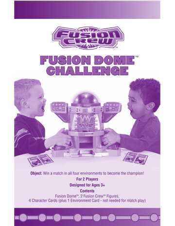 Fisher-Price Fusion Crew Fusion Dome Challenge Instructions | Manualzz