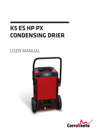 CorroVenta K3 ES HP, K5 ES HP PX User Manual | Manualzz