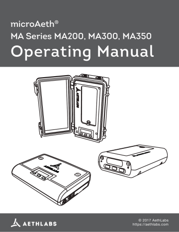 Aethlabs microAeth MA300, microAeth MA350 Operating Manual | Manualzz